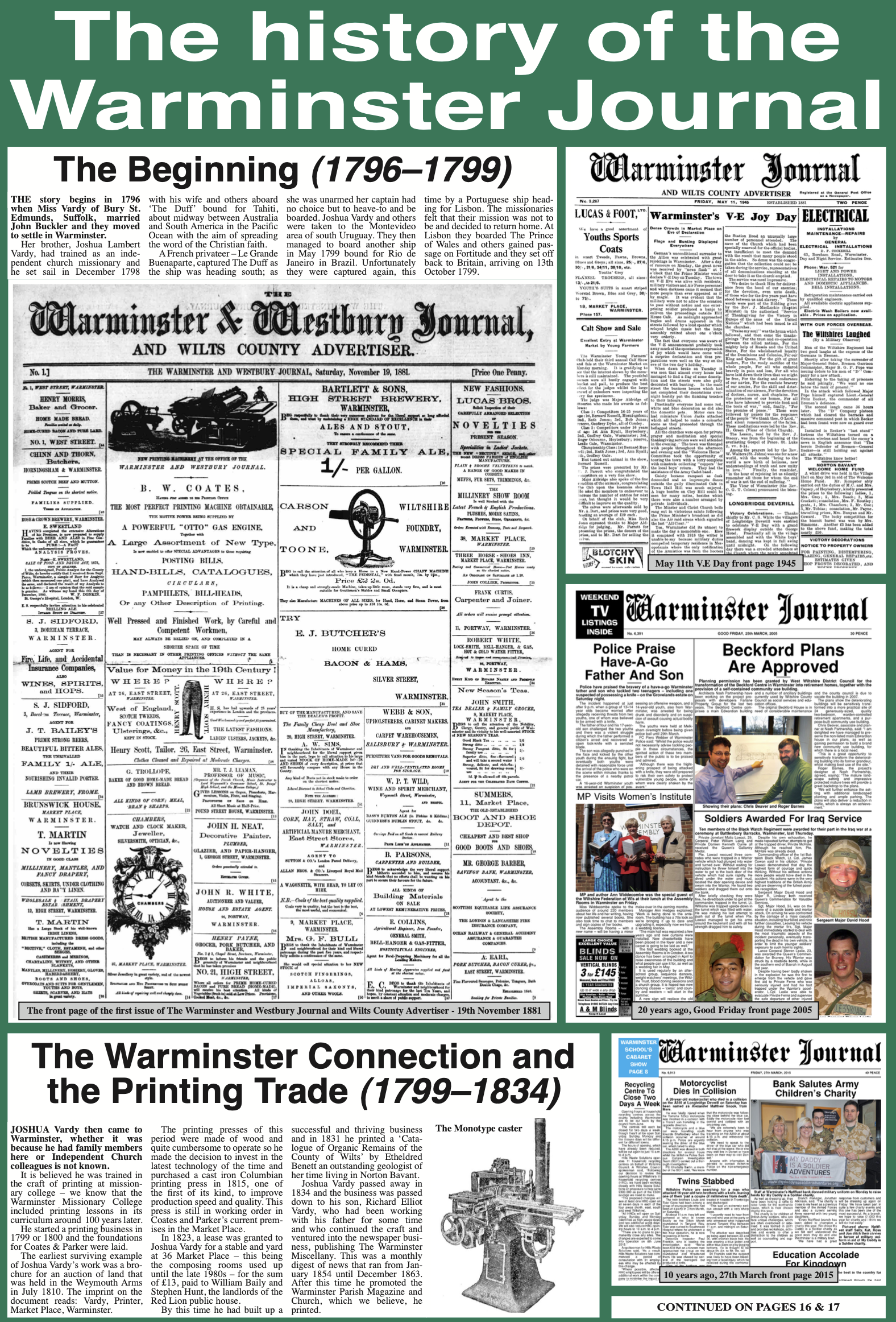 The history of the Warminster Journal - Warminster Journal